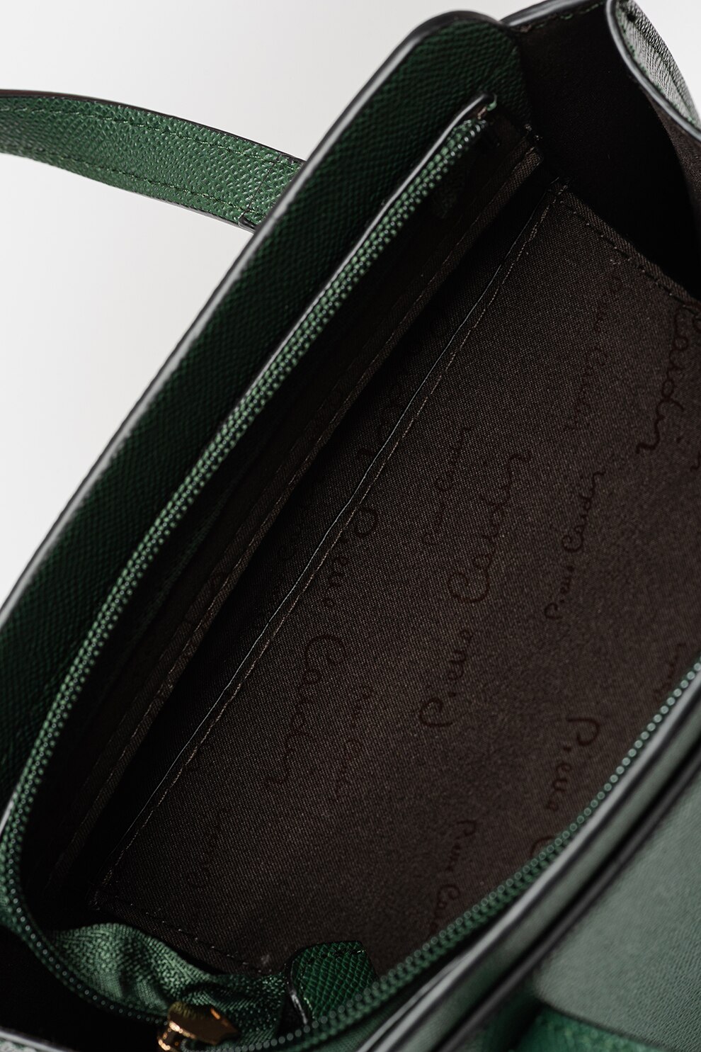 Pierre Cardin, Geanta de piele ecologica cu bareta de umar si logo ...