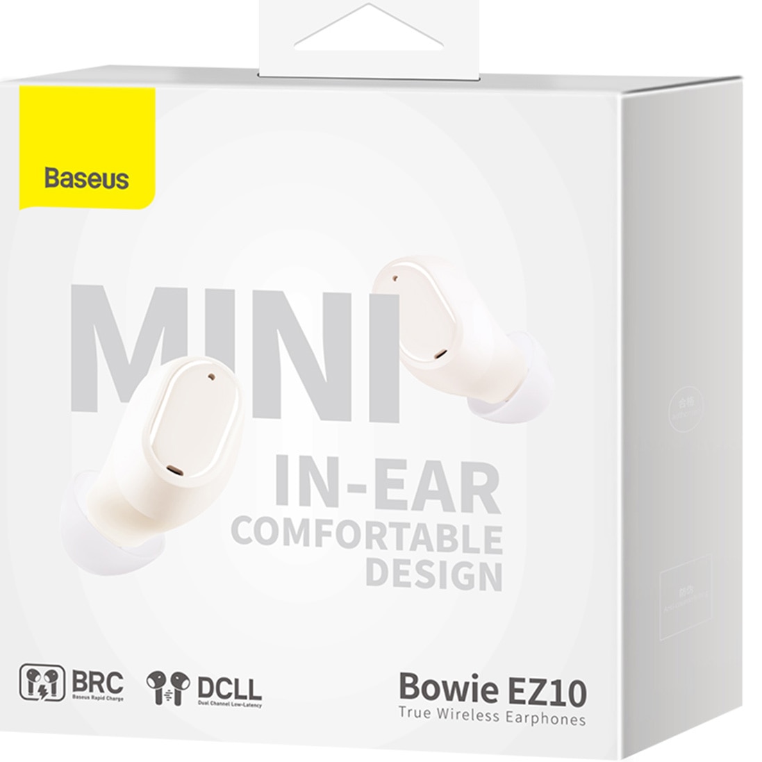 Casti wireless Baseus Bowie EZ10, True Wireless, Bluetooth 5.3, Alb ...