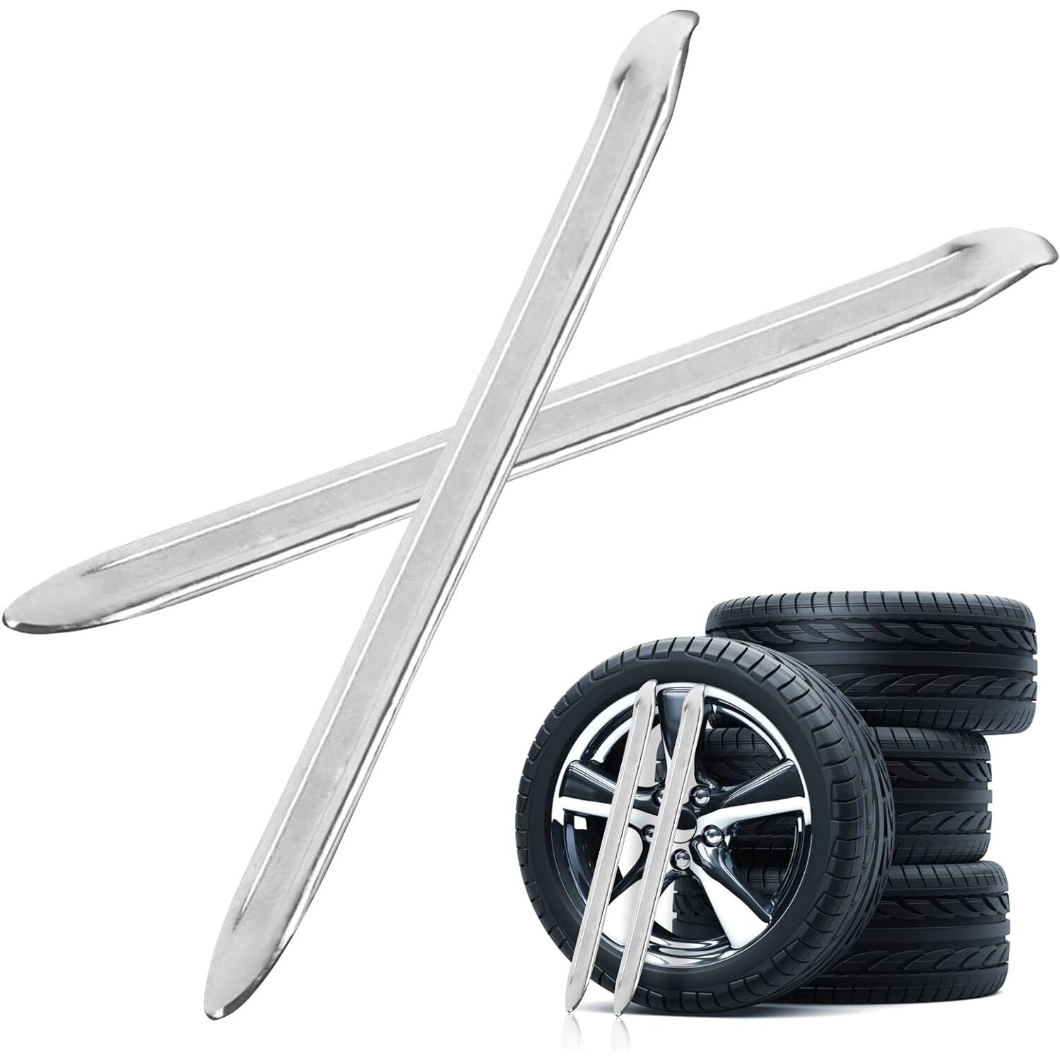 Set 2 parghii pentru anvelope, LLWL, Metal, 30 cm - eMAG.ro