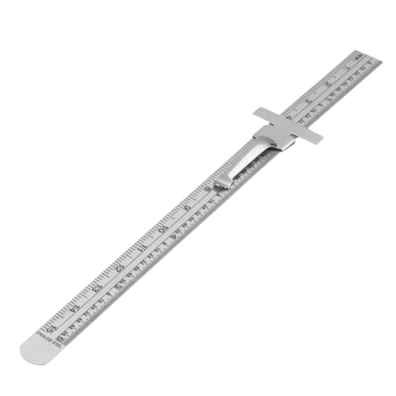 Rigla de buzunar, LLWL, Inox, 15 cm, Argintiu - eMAG.ro