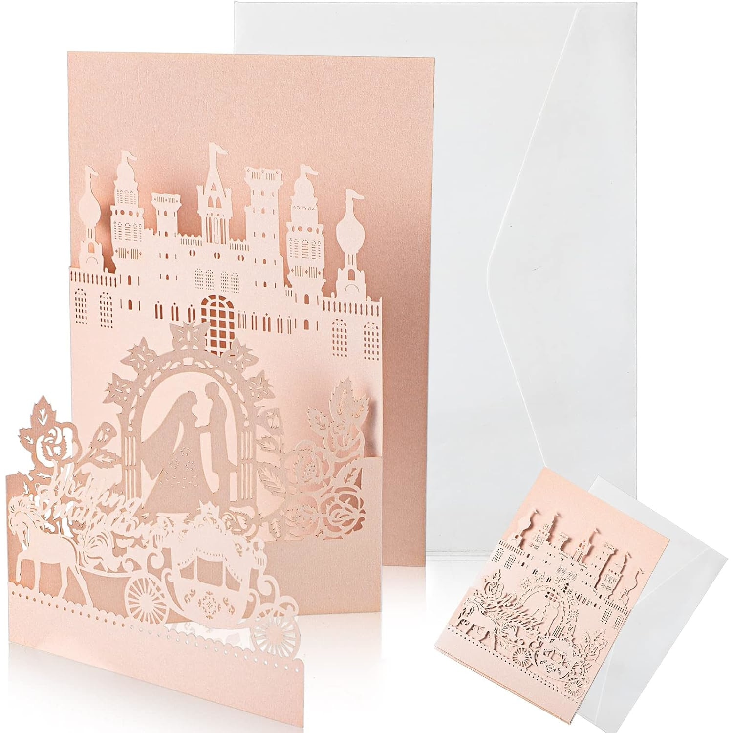 Felicitare de nunta, LLWL, Hartie, Roz - eMAG.ro