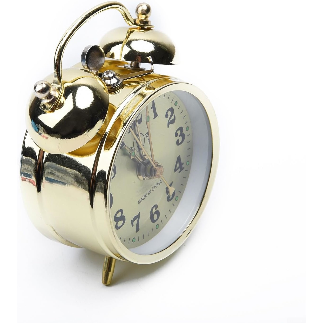 Ceas desteptator mecanic, Llwl, Metal, 7 cm, Auriu - eMAG.ro