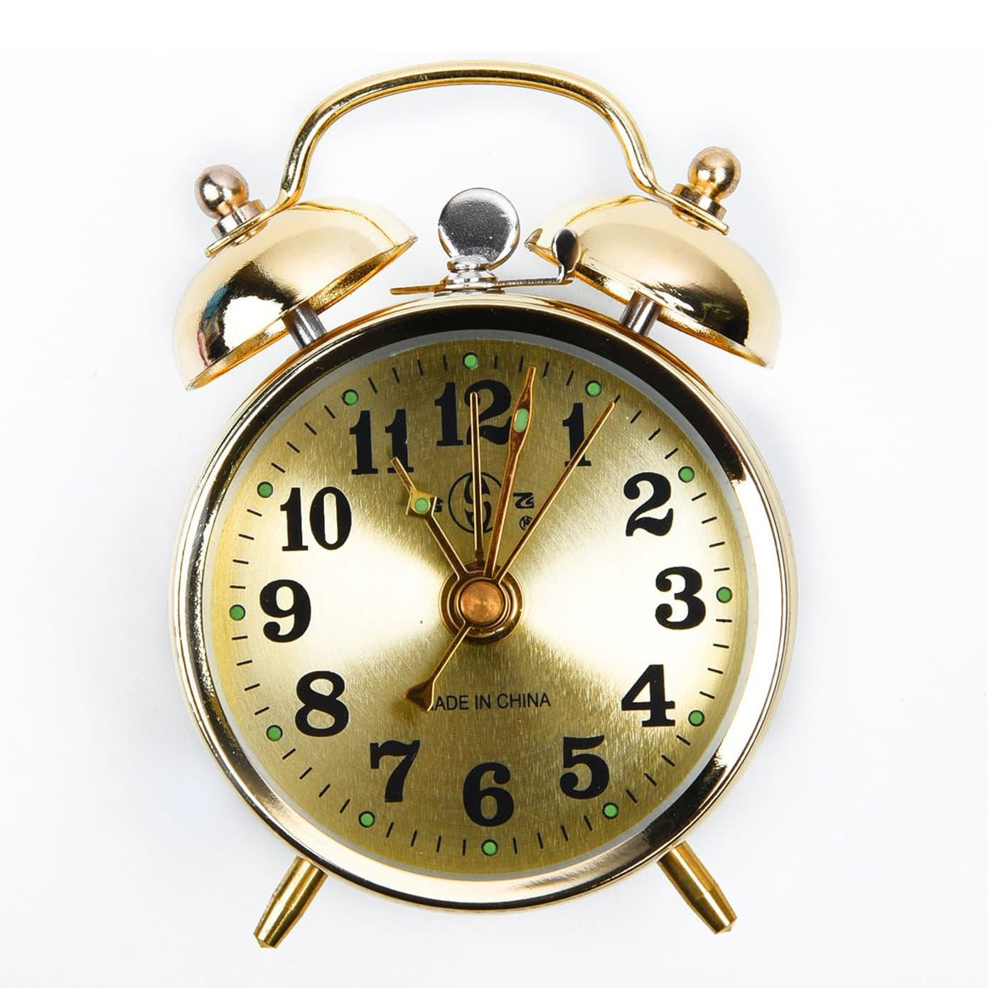 Ceas desteptator mecanic, Llwl, Metal, 7 cm, Auriu - eMAG.ro