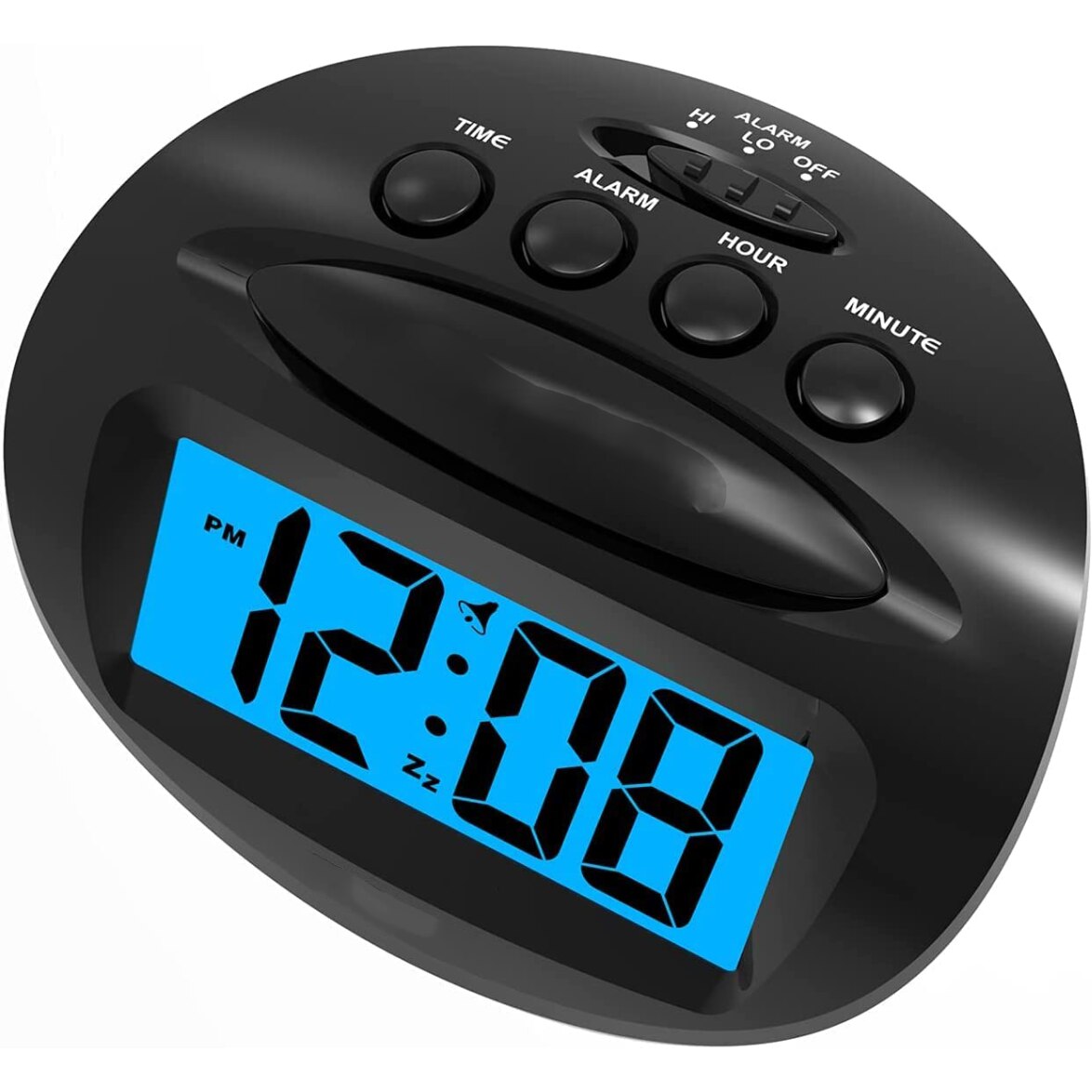 Ceas digital, Llwl, Cu alarma, Plastic, Negru - eMAG.ro