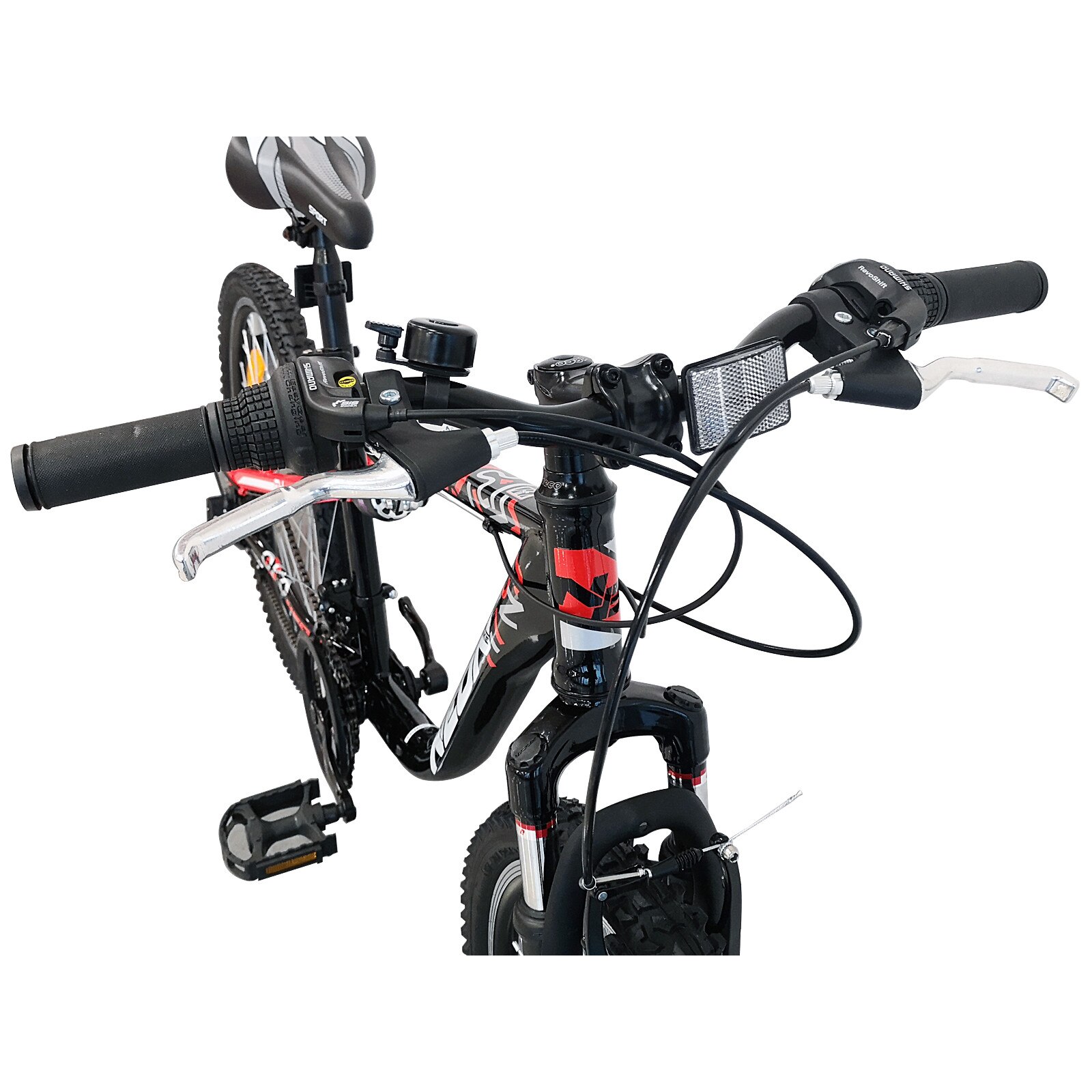 Велосипед MTB Neon Bike Scarp 24", Черен, Двойно окачване - eMAG.bg