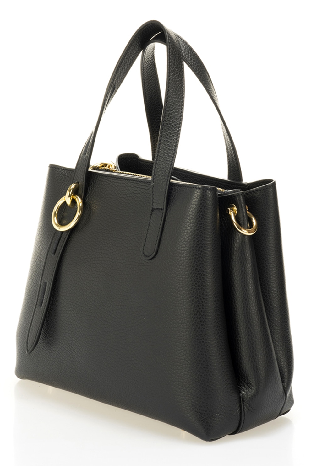 Massimo Castelli, Geanta de piele cu bareta de umar, Negru - eMAG.ro