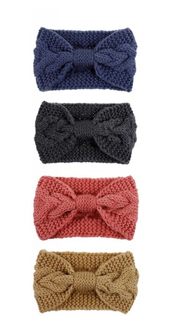 Set 4 bentite pentru cap, LLWL, Tricot, 20 cm, Multicolor - eMAG.ro