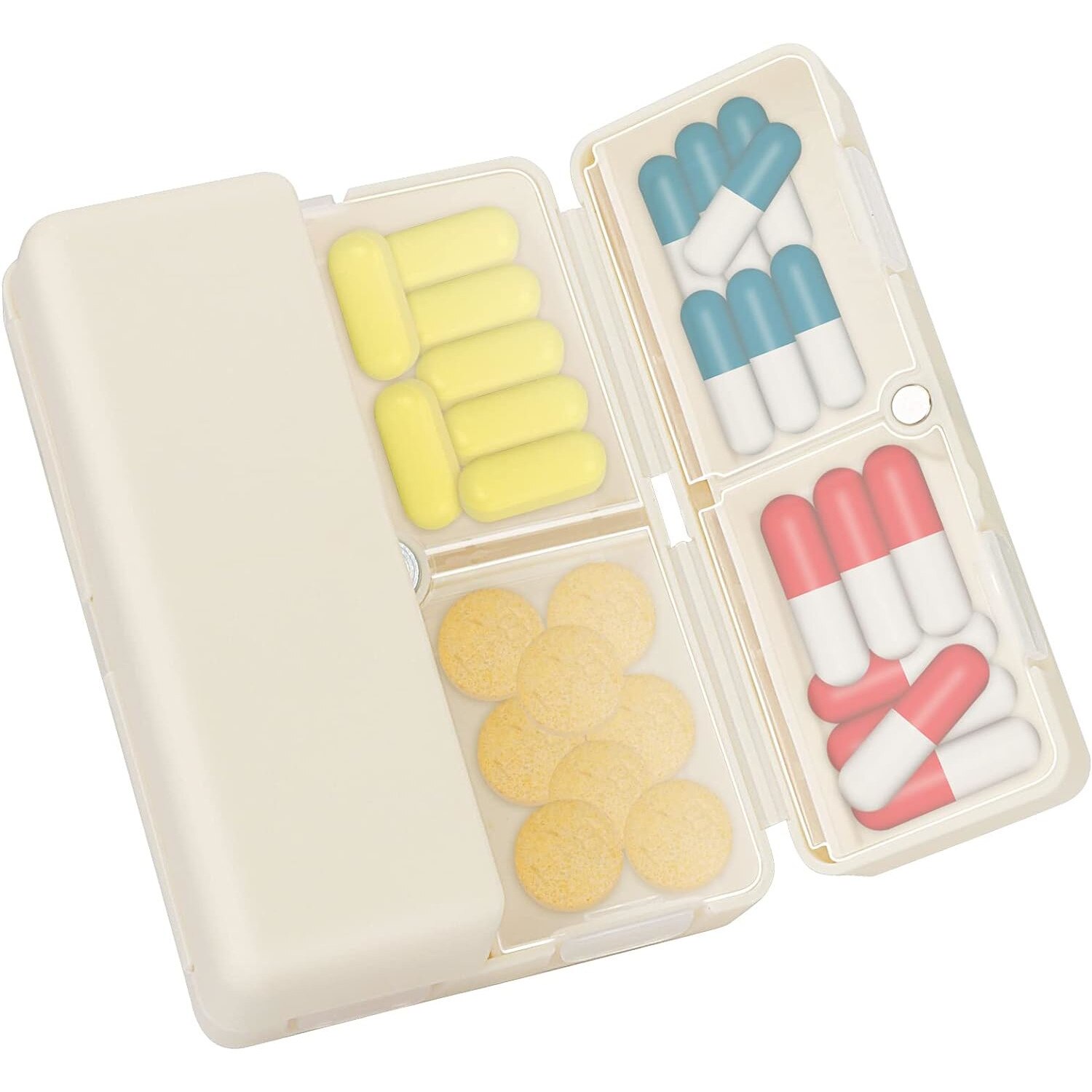 Organizator pentru pastile, LLWL, Plastic, Alb - eMAG.ro