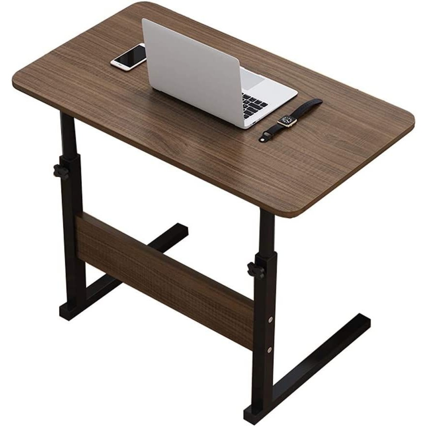 Birou portabil cu roti, reglabil pe inaltime, blat neted 80cm x 40 cm ...