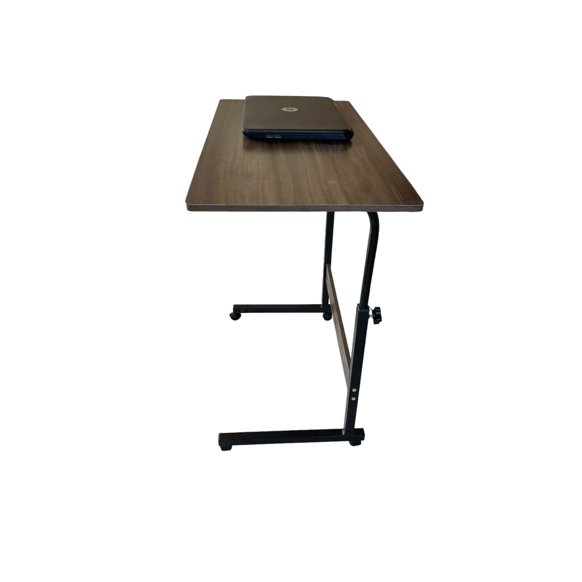 Birou portabil cu roti, reglabil pe inaltime, blat neted 80cm x 40 cm ...