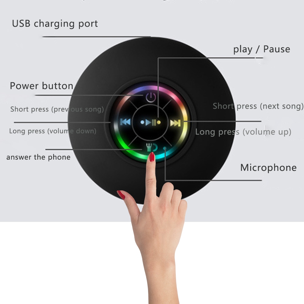Boxa portabila Fbirddek® BTS07, Wireless, Bluetooth, Rezistent la apa ...