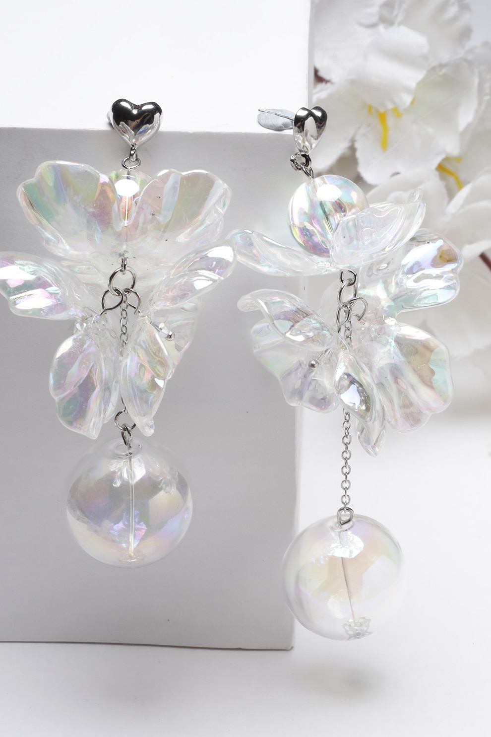 AVANT-GARDE PARIS, Cercei cu Mother of Pearl, Alb, Argintiu - eMAG.ro