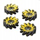 Set 4 roti Mecanum 96 mm, role cu rulment dur - eMAG.ro