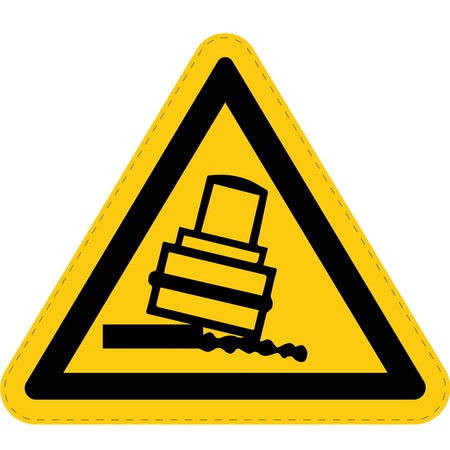 Sticker Indicator Autoadeziv de Avertizare Risc de Rasturnare 10 cm ...