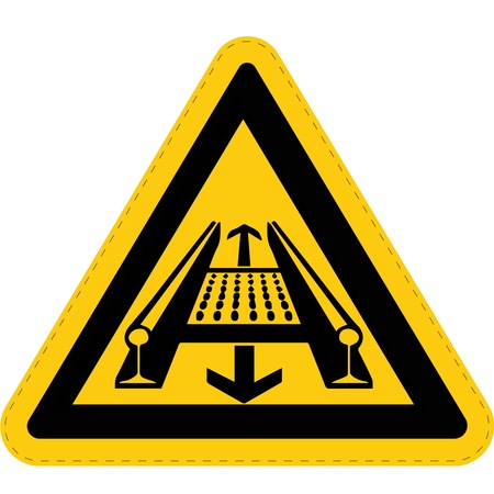 Sticker Indicator Autoadeziv de Avertizare Traseu Sistem Transport ...