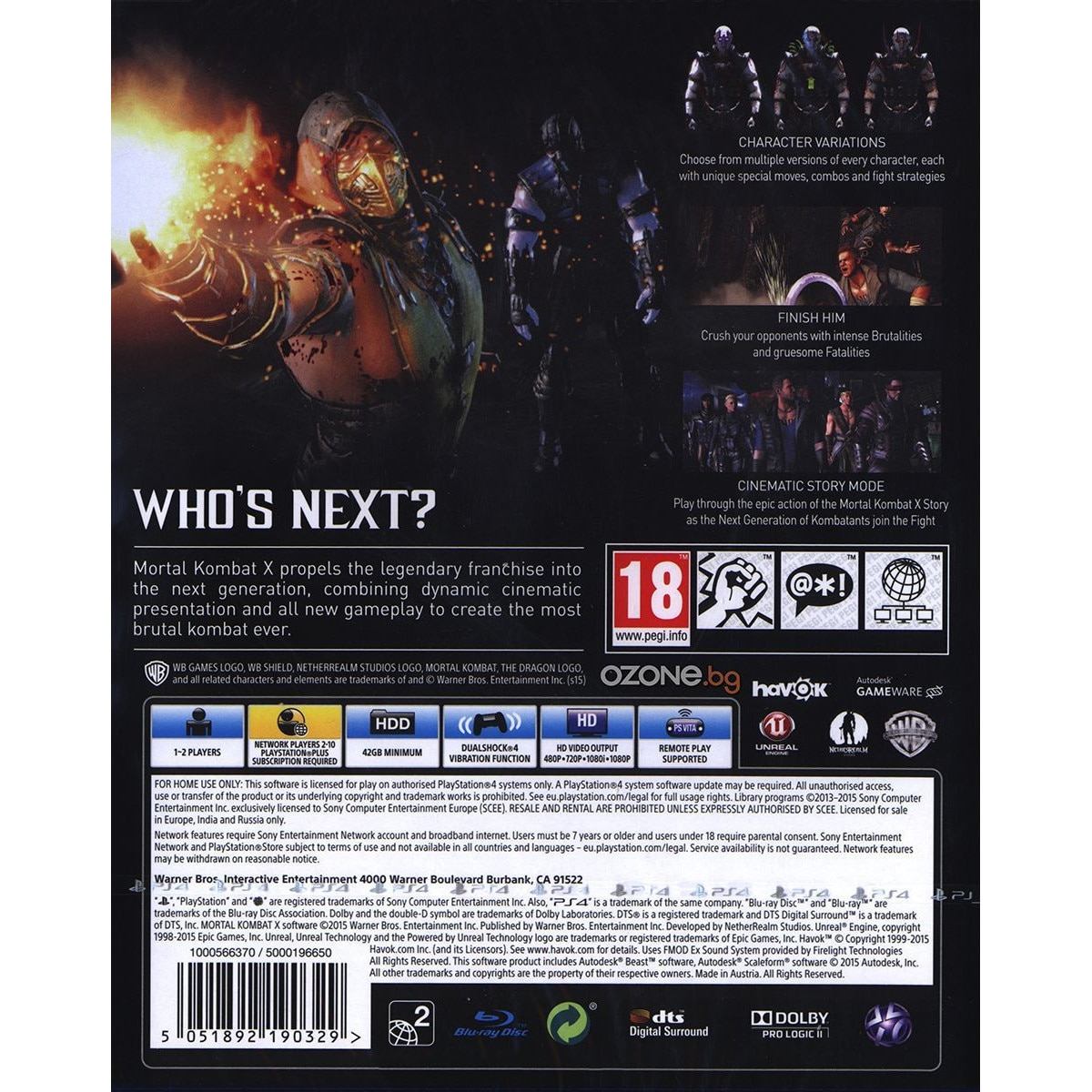 Joc Mortal Kombat X (PS4) - eMAG.ro