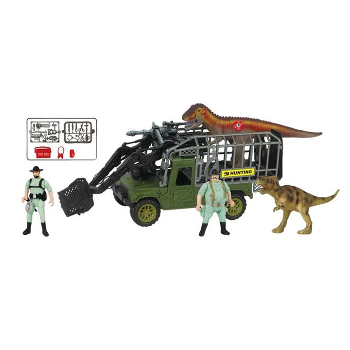 Set figurine Vanatori de Dinozauri, cu sunet, ATU-084528 - eMAG.ro