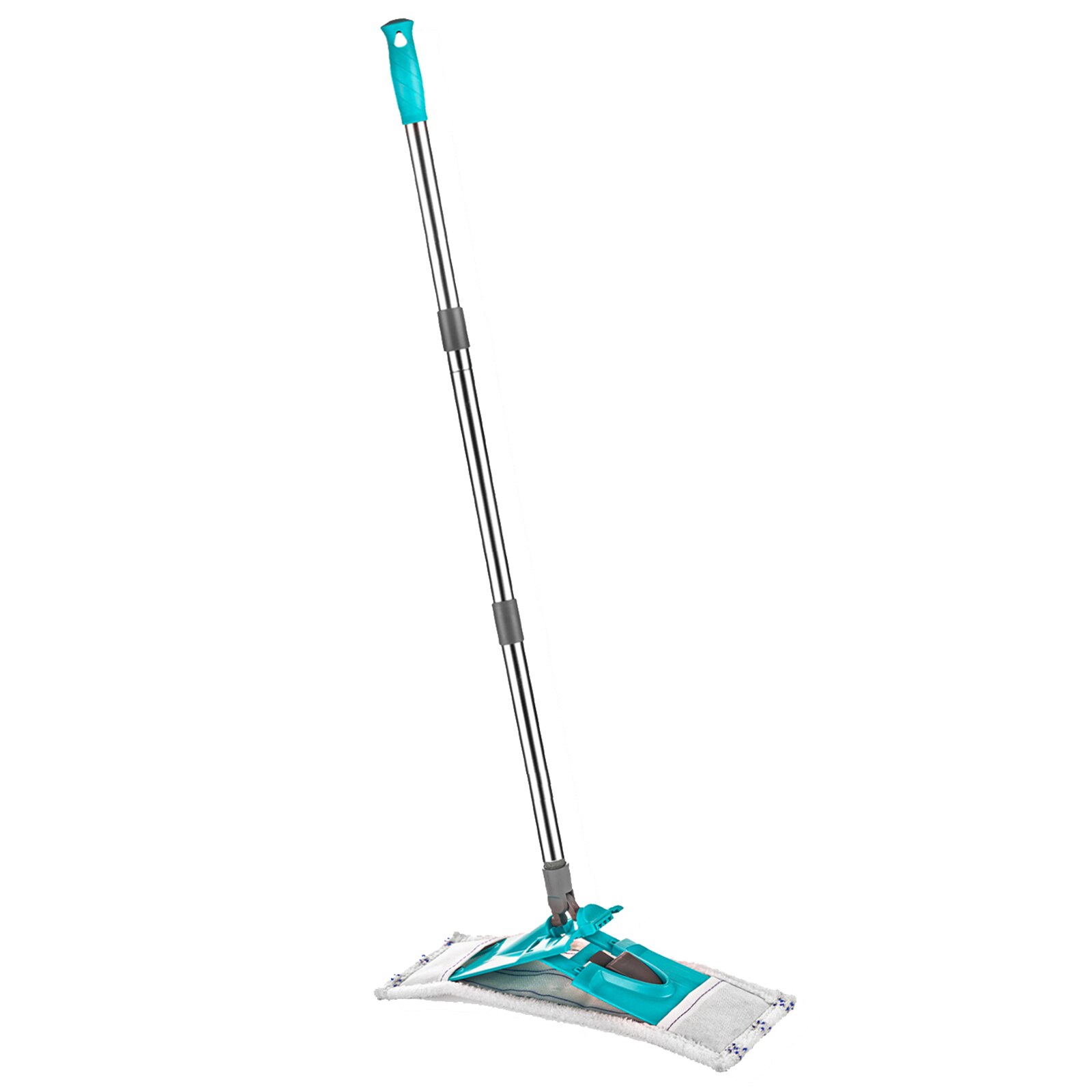 Mop plat microfibra 40 cm Natalia, cu coada metalica 120 cm (din 3 ...