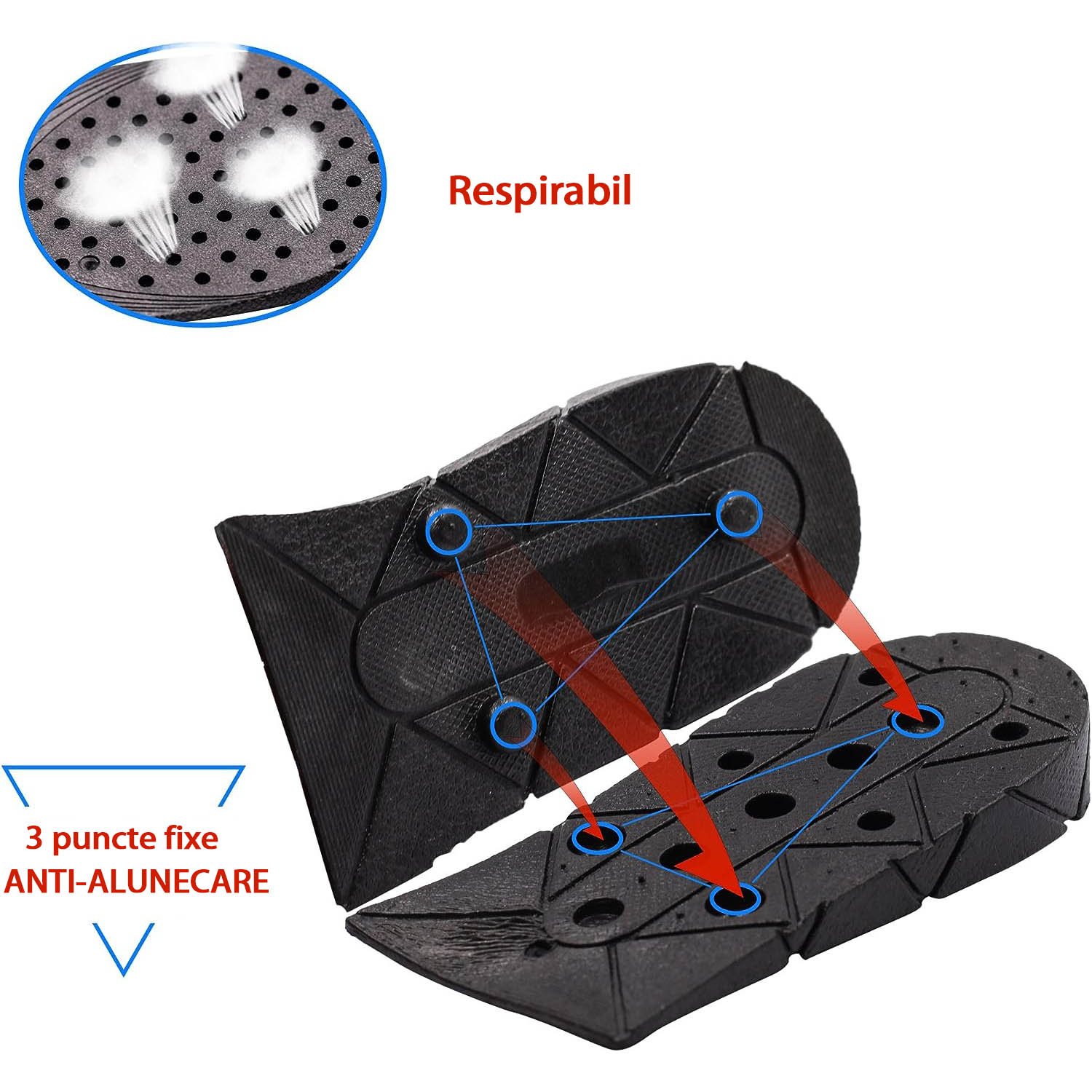 Set 2 Branturi Tip Talpici Ortopedici Inaltatori, Sundiguer, Respirabil ...