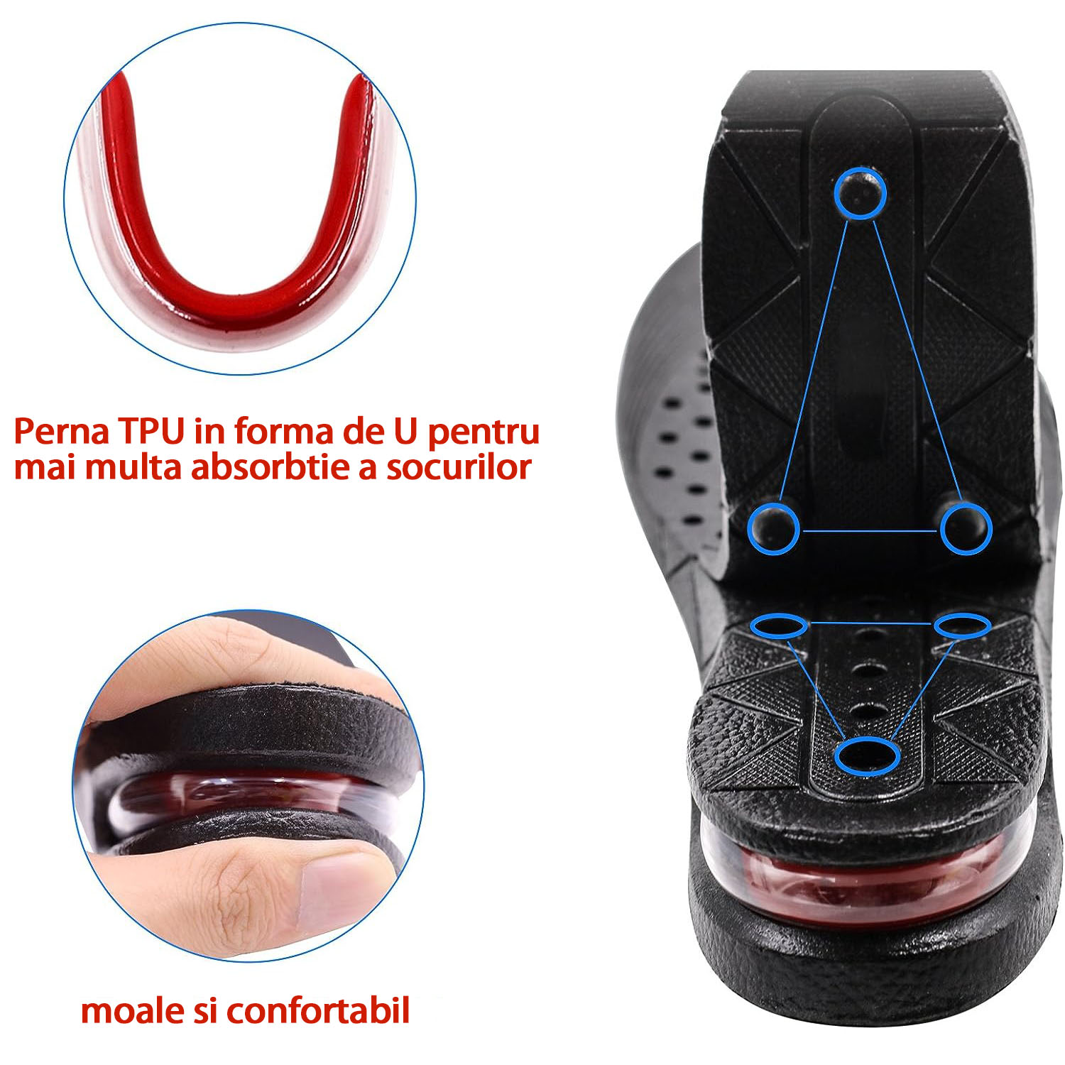 Set 2 Branturi Tip Talpici Ortopedici Inaltatori, Sundiguer, Respirabil ...