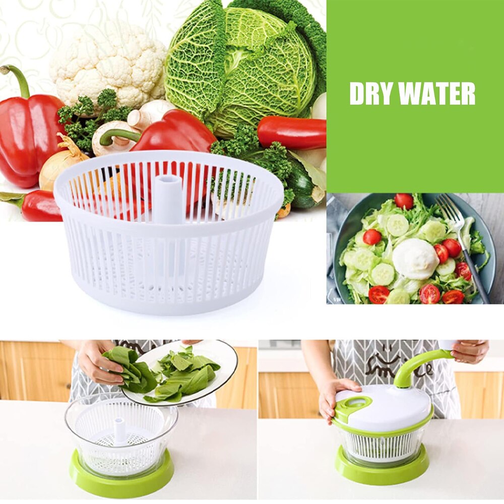 Taietor de legume multifunctional, JESWO, ABS alimentar, Alb/Verde ...