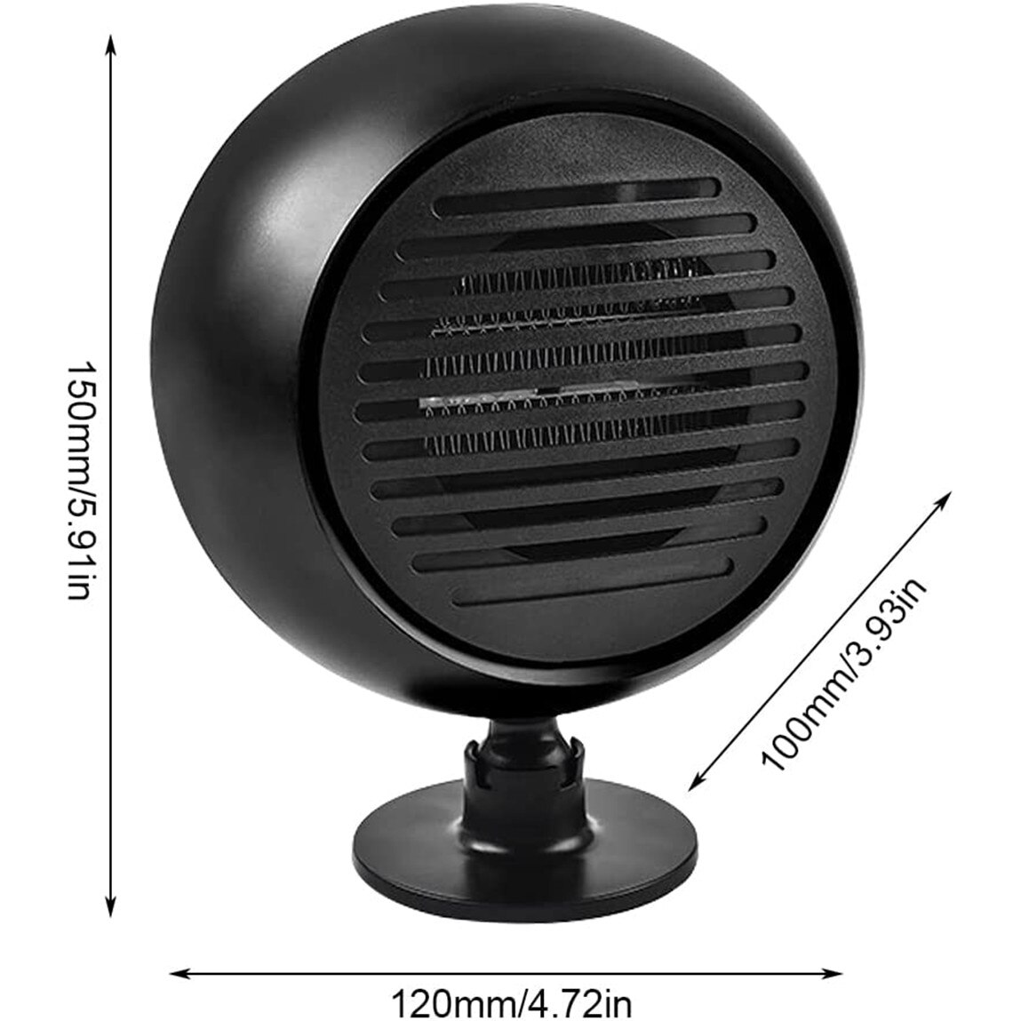 Incalzitor auto, Longziming, 12 V, Negru - eMAG.ro