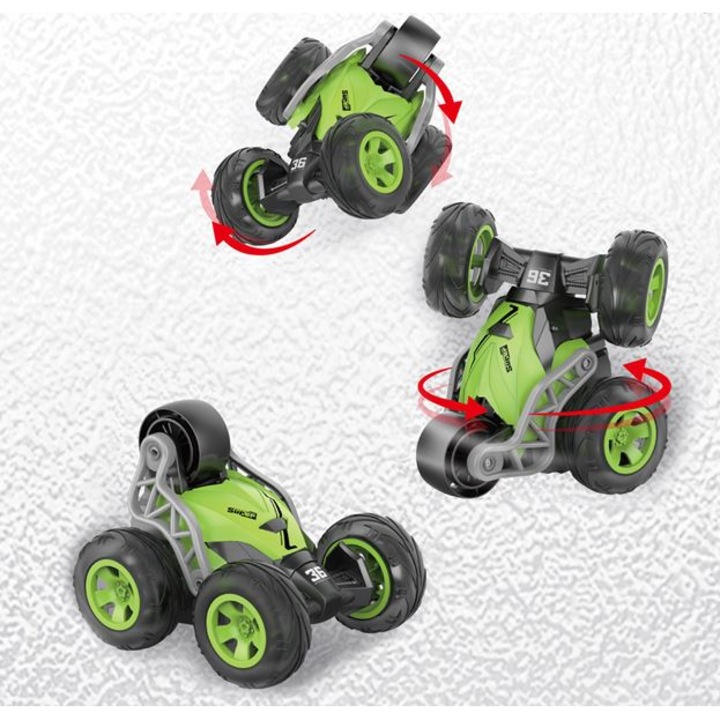 Masinuta electrica cu telecomanda, face acrobatii, se roteste la ...