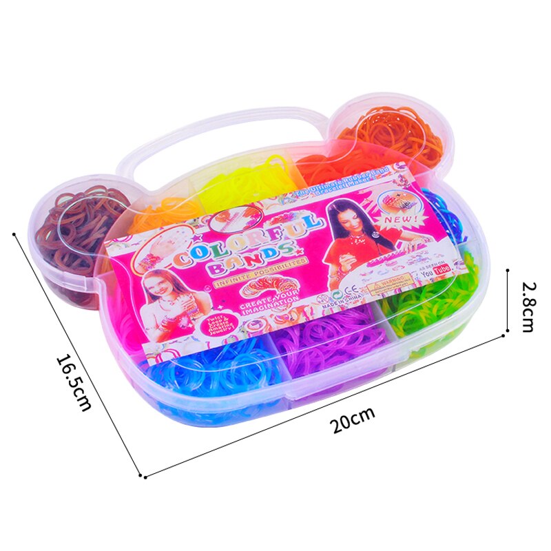 Set de benzi elastice creative, forma draguta de cap de urs, inclusiv ...