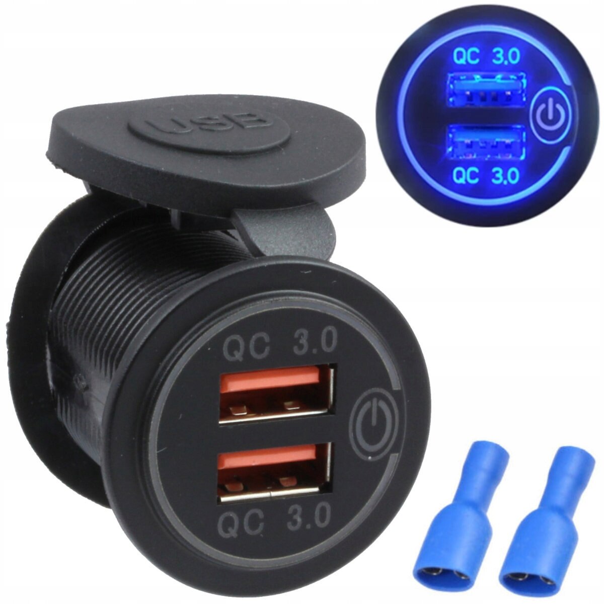 Charge Socket Usb, Quick Charge, Universal, Negru, Me Premium - eMAG.ro