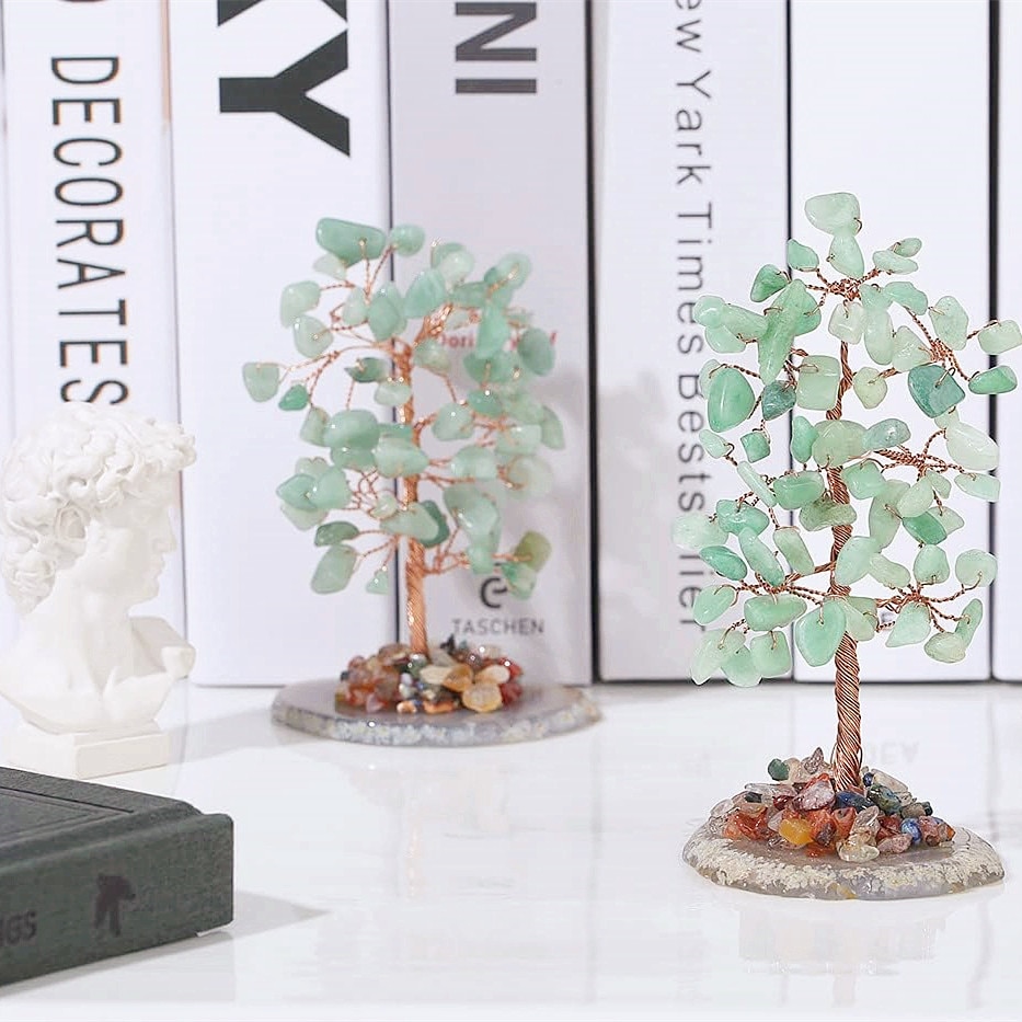 Copac pietre semipretioase 7 chakra in forma de inima – EZGETOP® Decor ...