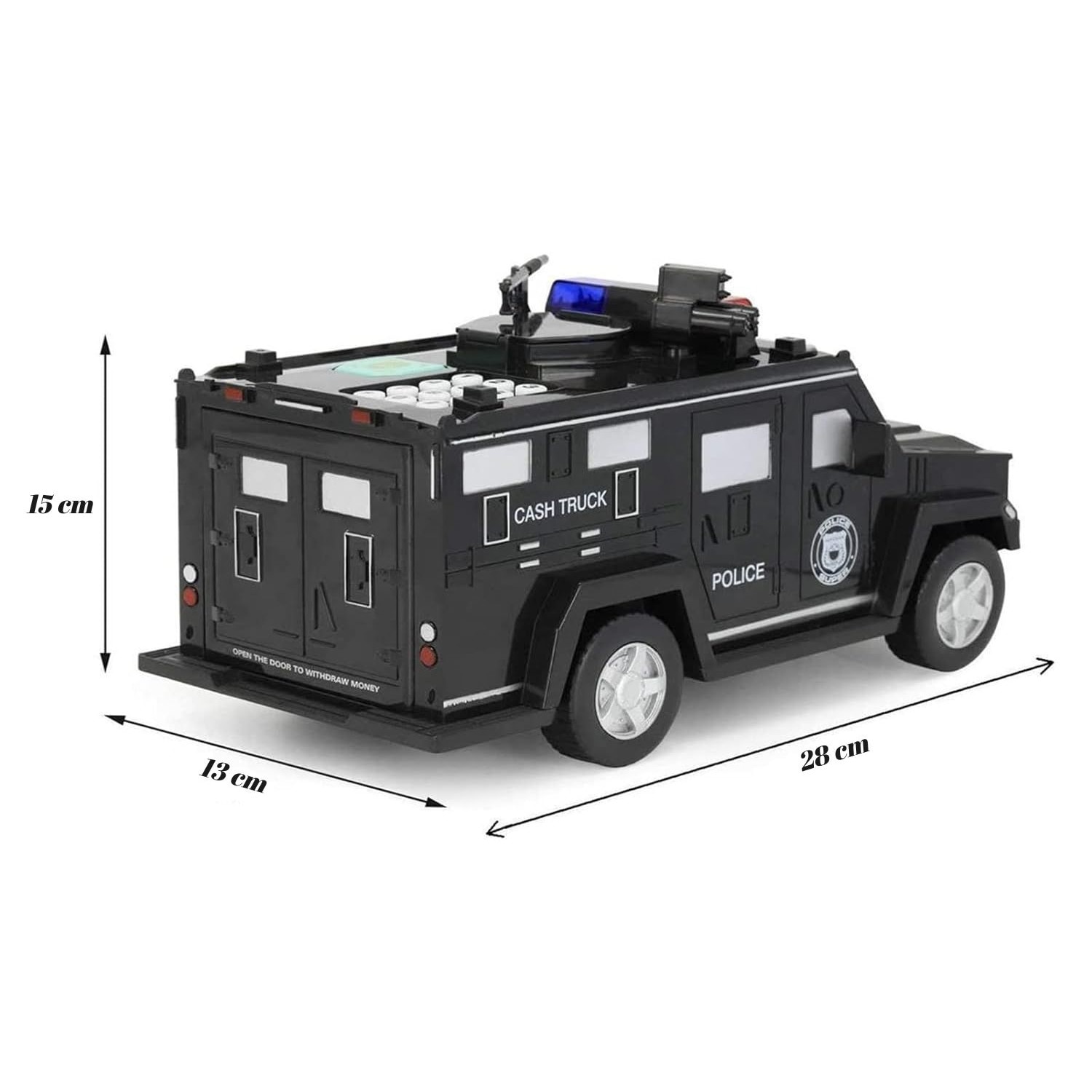 Pusculita Masina Blindata, Deschidere cu Cod Pin, Sunete si Lumini ...