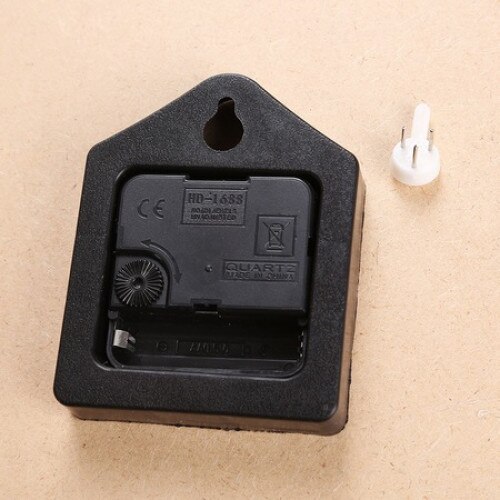 Ceas de perete mic rotund, Lemn, 12 cm, Multicolor - eMAG.ro