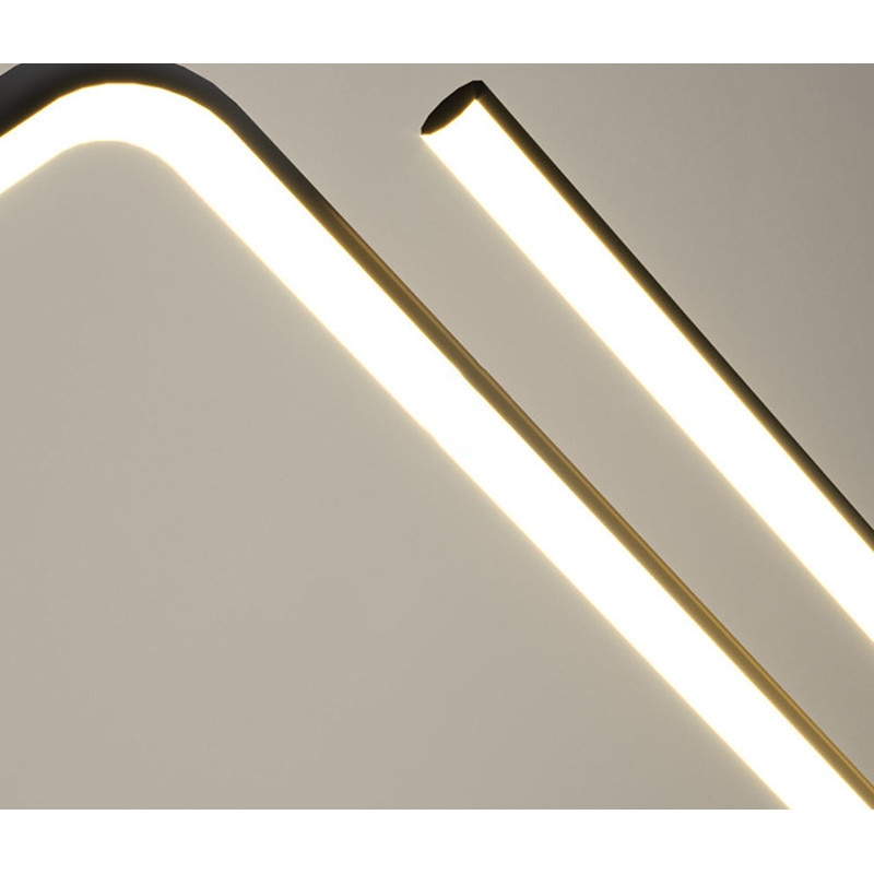 Модерен LED полилей, Goeco, алуминий/желязо, 100x100x25 см, 3000k ...