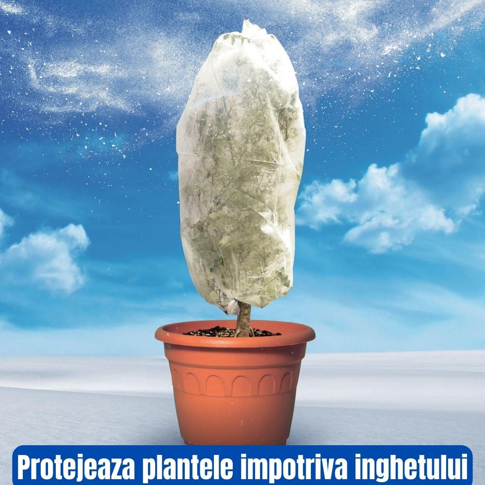 Husa Anti-inghet pentru Plante, Alb, 130 x 160 cm - eMAG.ro