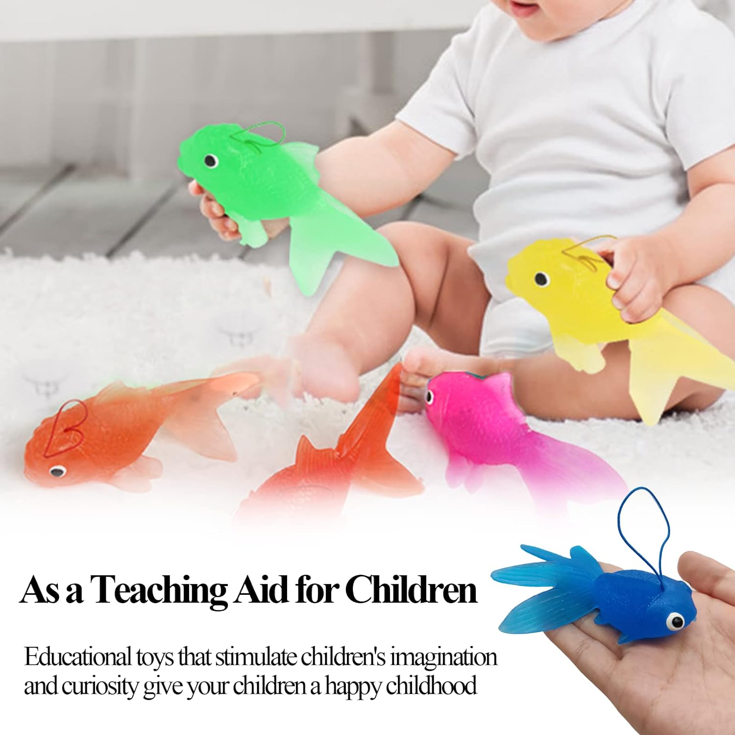 Set 12 pestisori multicolorati din silicon 6 mari si 6 mici - eMAG.ro