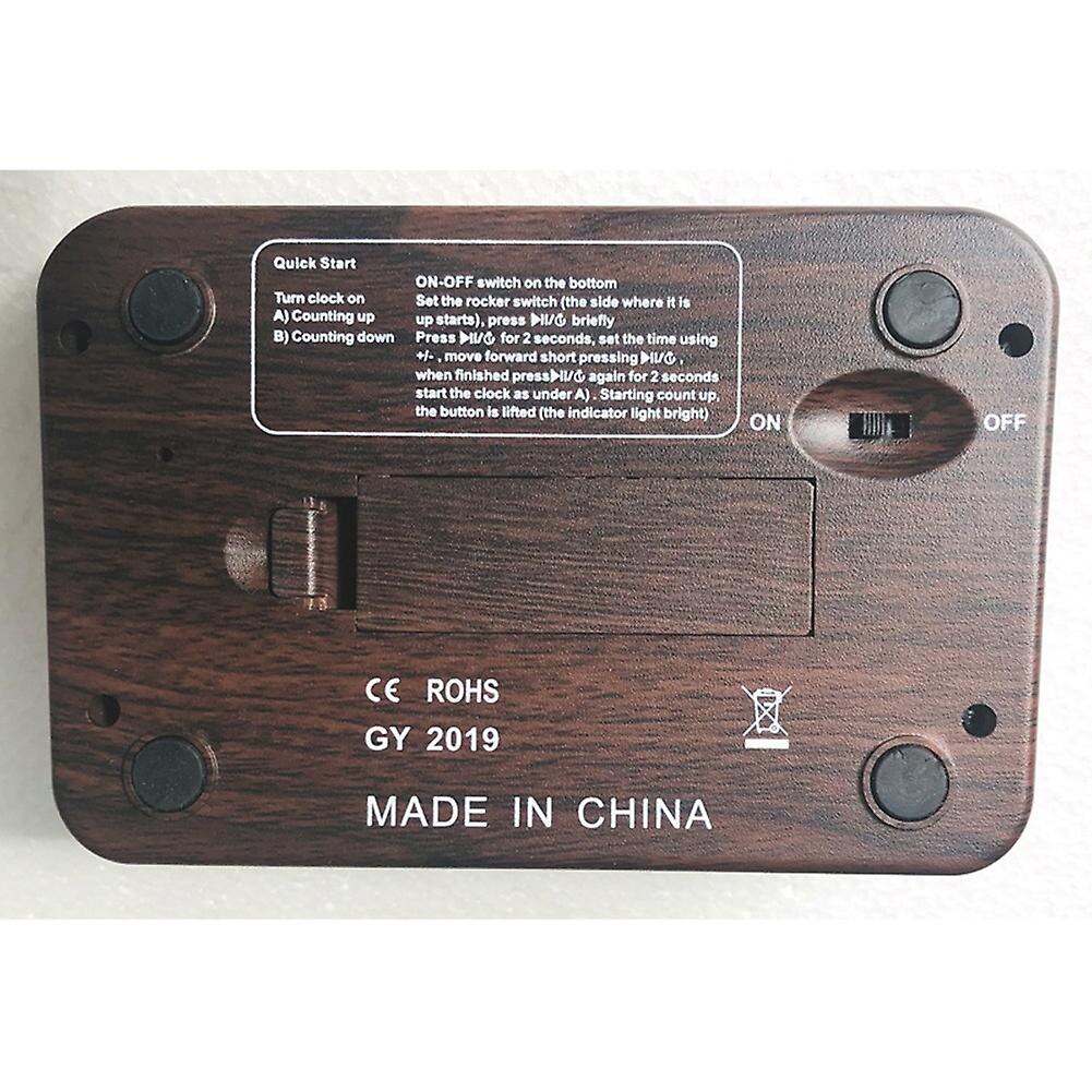 Ceas de sah digital BASIC cu aspect de lemn - eMAG.ro