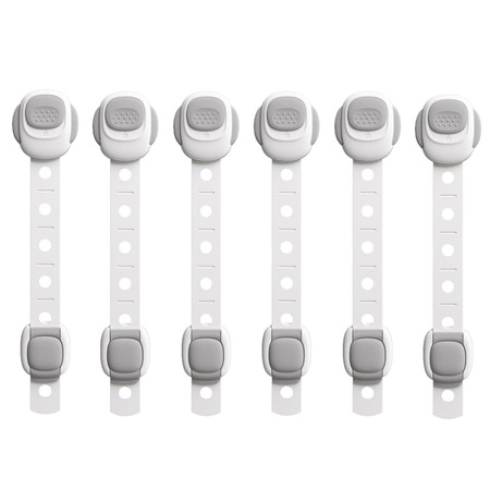 Set 6 Sigurante Usi Copii, JESWO, Sertare, Dulap, Frigider, Previne ajustabile pe lungime ...