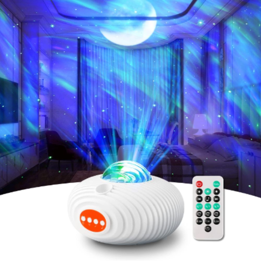 Lampa Proiector Aurora, Luna si Galaxy, proiectie 360°, lunimi LED, 14 ...