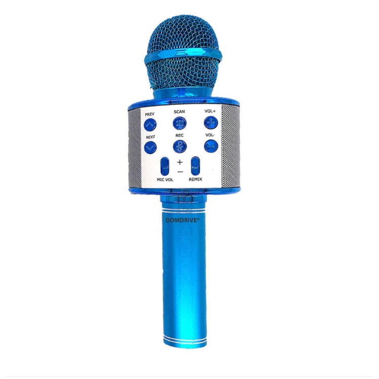 Microfon de Karaoke cu Boxa incorporata, fara fir, Bluetooth, SD Card ...