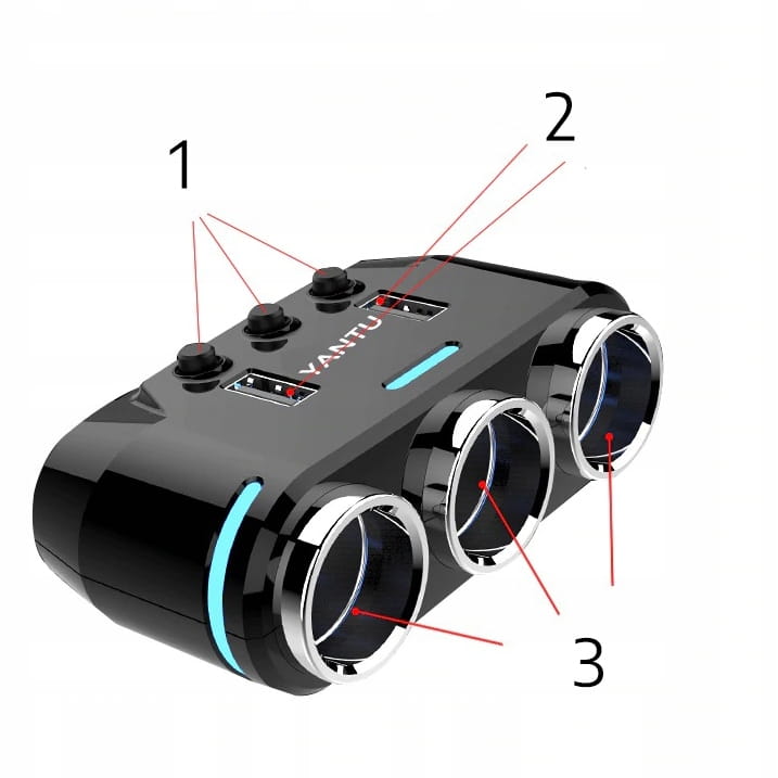 Splitter priza bricheta, Verk, USB, 100 W, Negru - eMAG.ro