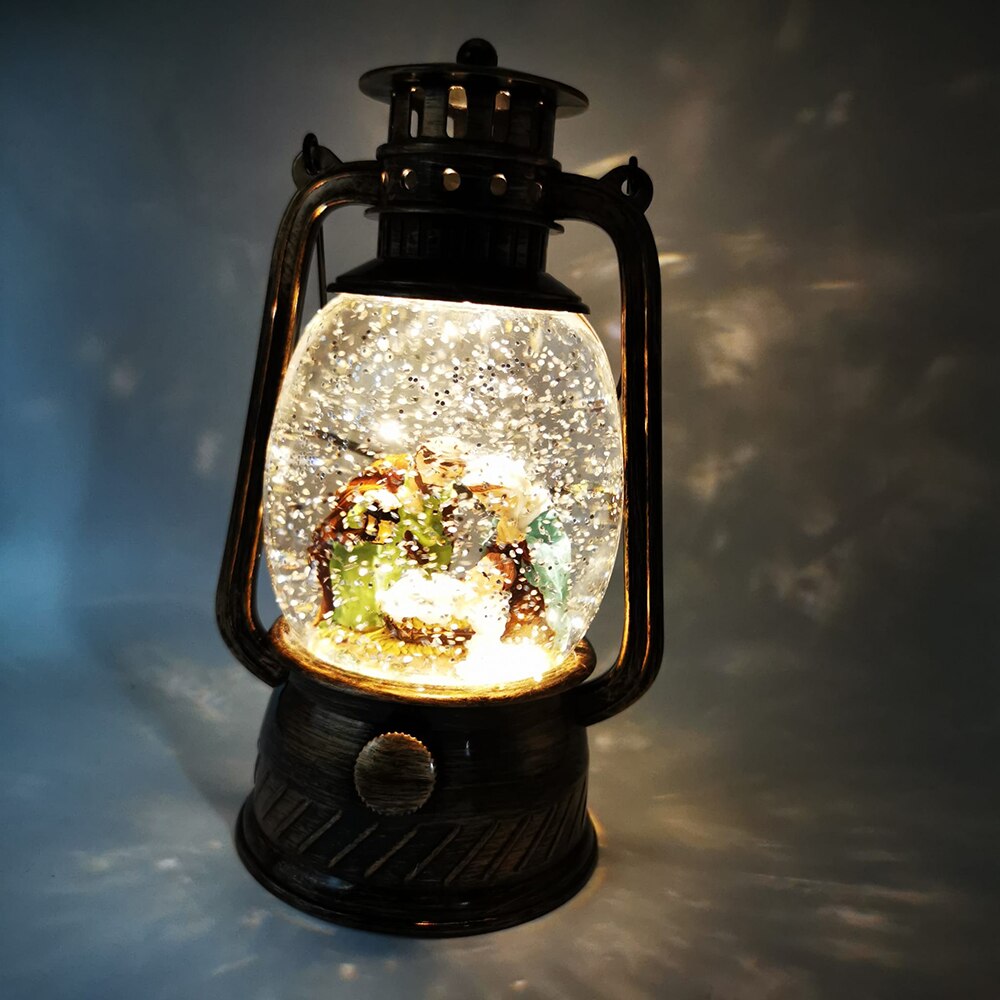 Felinar Luminos si Muzical, Recipient cu apa si Efect de Ninsoare, 29 ...