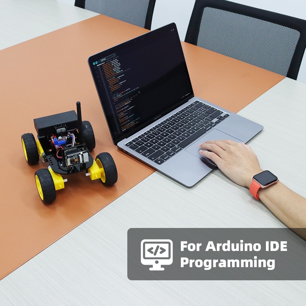 Kit Robot programabil 4WD, Camera, Controller ESP32, control WiFi ...