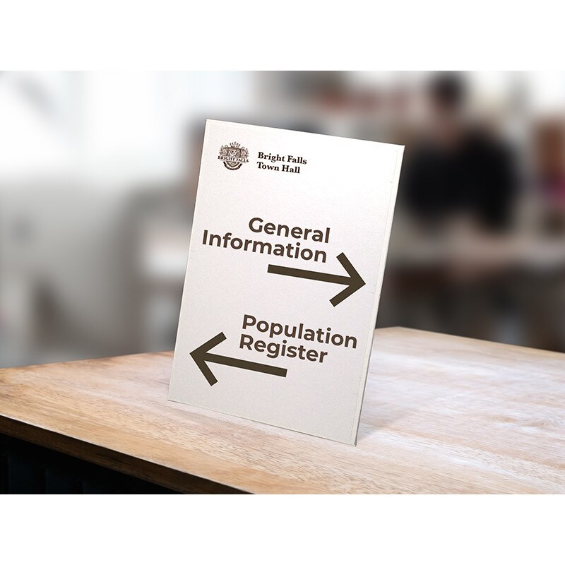 Display autoadeziv pentru afisare meniu/preturi/informatii, A4, carton ...