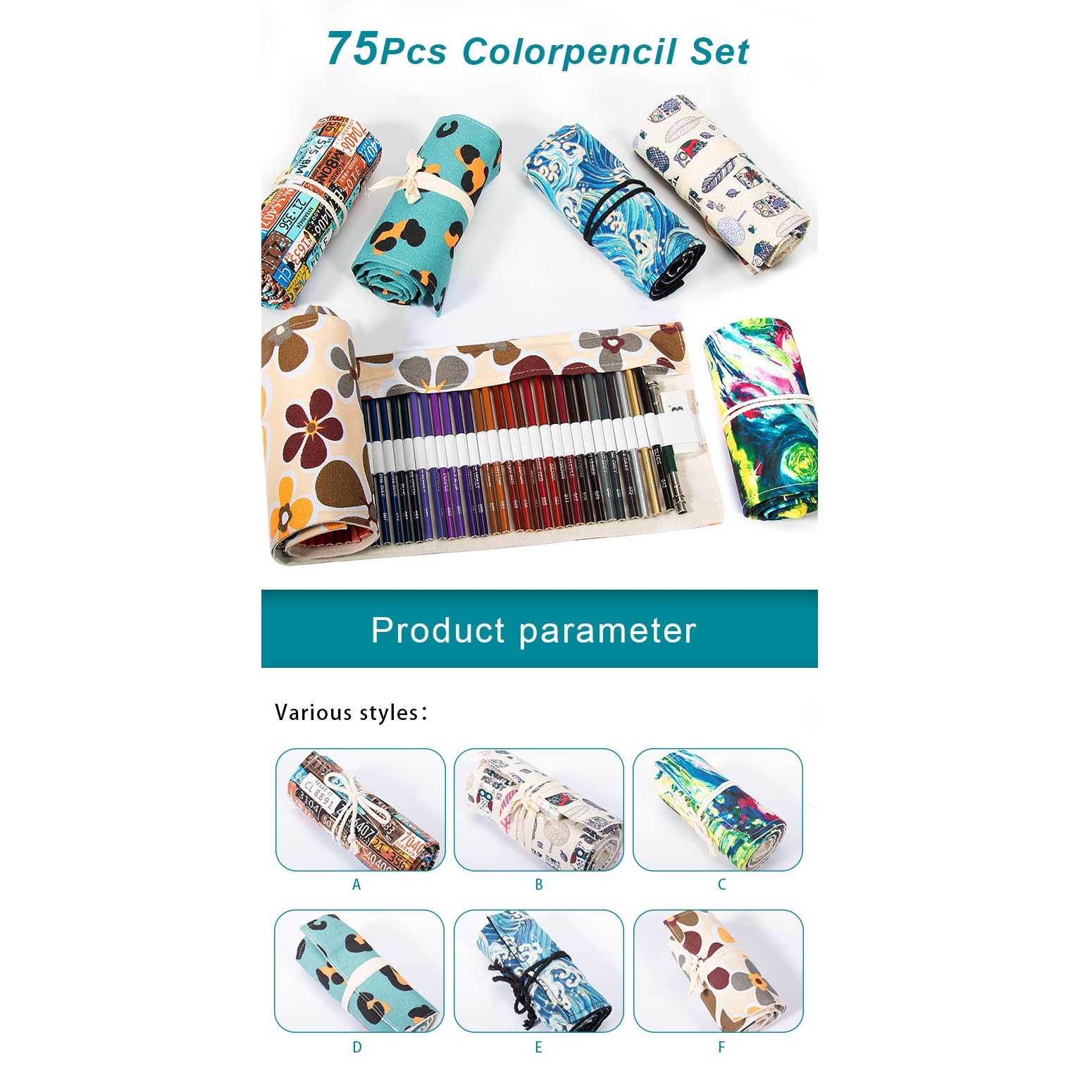 Set Profesional de Creioane Colorate pentru Copii - 72 Culori Unice si ...