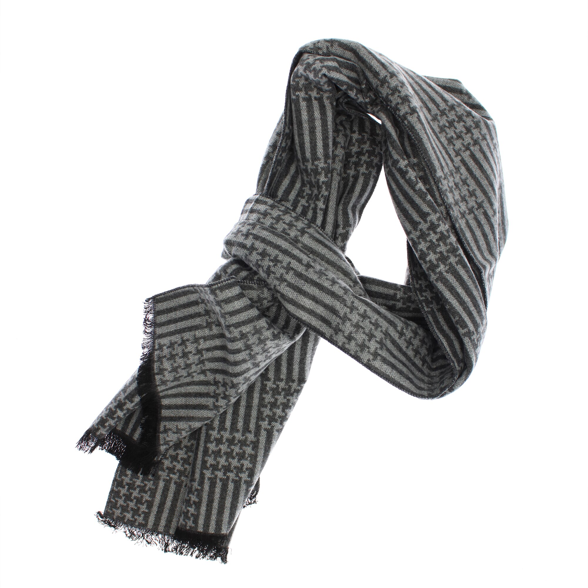 Esarfa barbati, din casmir / pashmina, 30 x 188 cm, model liniar ...