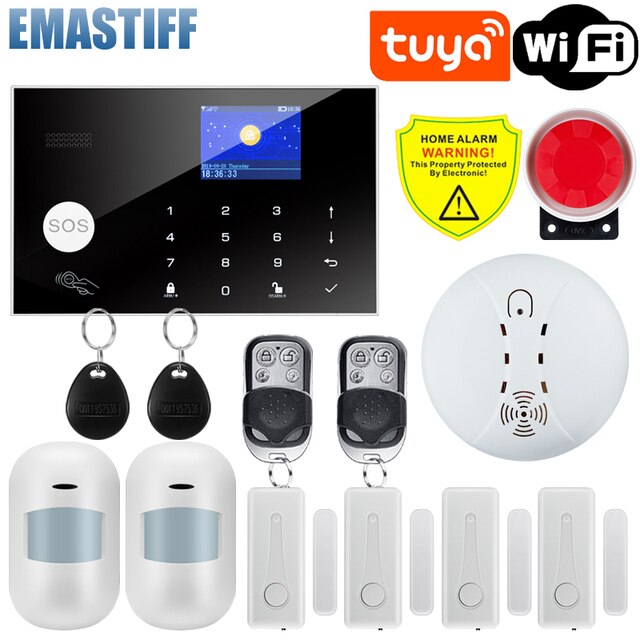 Sistem de alarma pentru securitatea locuintei, Wifi GSM, Detector fara ...