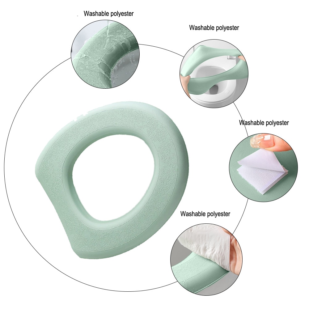 Husa colac WC, Spuma EVA, Verde - eMAG.ro