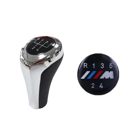 Nuca schimbator viteze, Pentru BMW M 1 3 E30 E36 E46 E90 E91 E92 E93 E81 E82 E87 E88, Crom gri ...