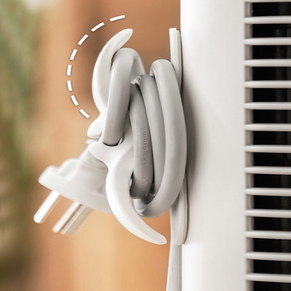 Set 5 accesorii de cabluri, Cauciuc, Alb - eMAG.ro