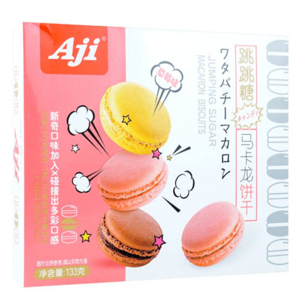 Macarons AJI, aroma de capsuni, 133g - eMAG.ro